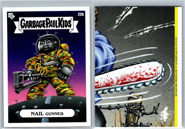 NAIL GUN MASSACRE Garbage Pail Kids GPK 80s Horror Movie Spoof Card ...
