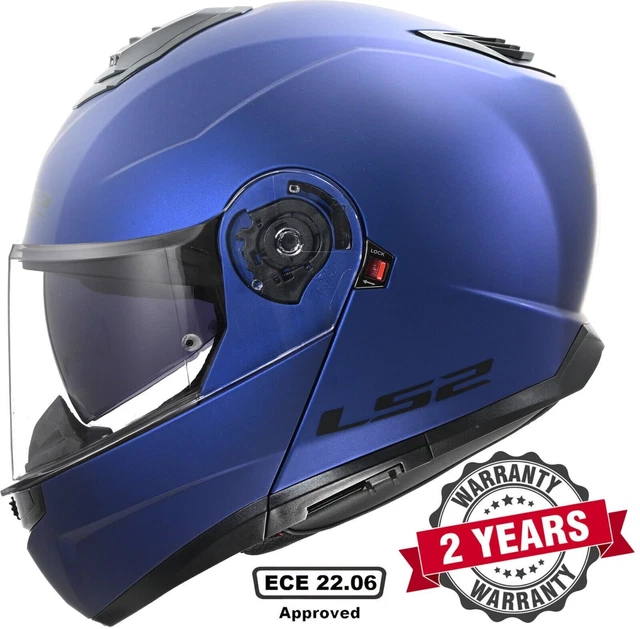 LS2 FF908 STROBE Ii Flip Up Modular Motorcycle Crash Helmet Matt Navy ...