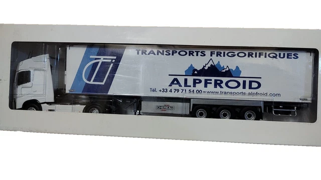 CAMION BILICO VOLVO FH 4 globetrotter scala 1/43 Alpfroid semi frigo ...