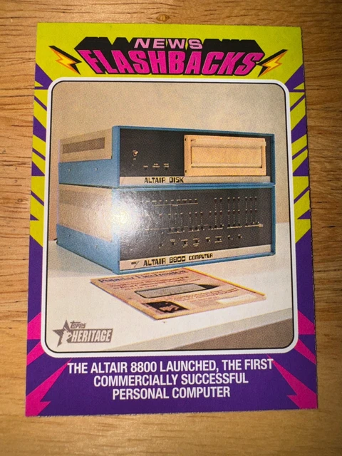2024 TOPPS HERITAGE News Flashbacks Altair 8800 Launched #NF-1 EUR 1,96 ...