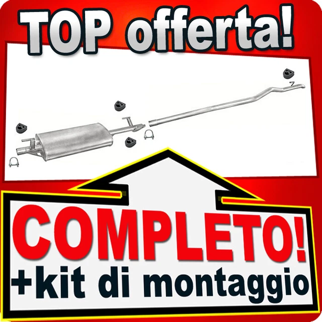 SCARICO COMPLETO PER MERCEDES SPRINTER (904) 4t 408 D LWB-3550mm con ...