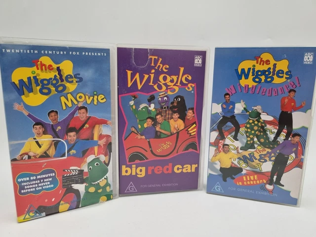 3 ORIGINAL THE Wiggles VHS - Big Red Car + Wiggledance! + Wiggles Movie ...
