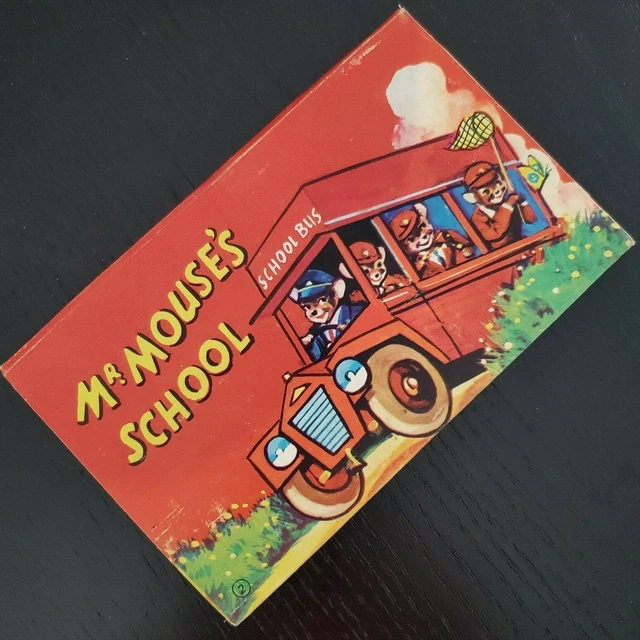 VINTAGE MR. MOUSE'S School Bus Pop-Up Book Treasure Hour MPB 2 $39.95 ...