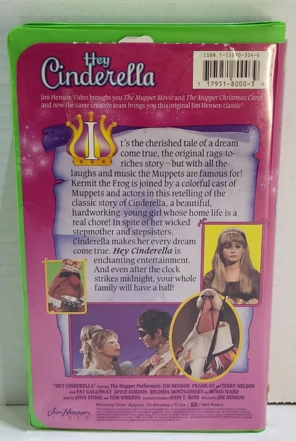 HEY CINDERELLA (VHS, 1994) Jim Henson Muppets £5.74 - PicClick UK