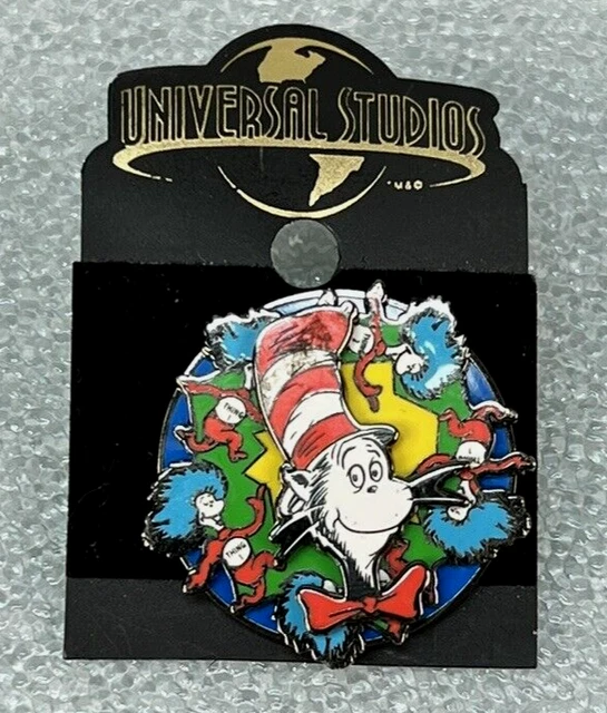 UNIVERSAL STUDIOS DR. Seuss CAT IN THE HAT Pin with Spinning Thing ...