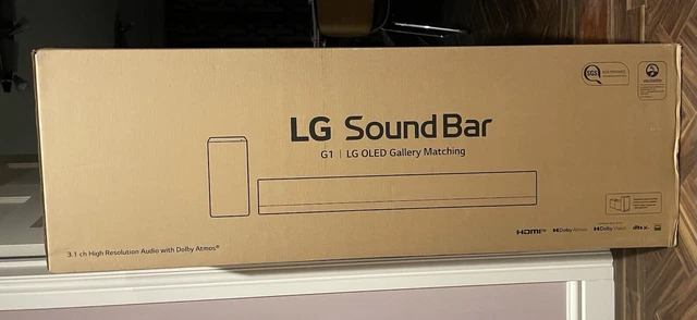 LG G1 OLED Gallery style Soundbar and Wireless Subwoofer, Dolby Atmos £ ...