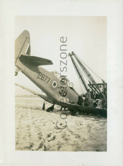 WW2 RCAF NORTH American Harvard crashed damaged Canada 3.75x2.75 in £18 ...