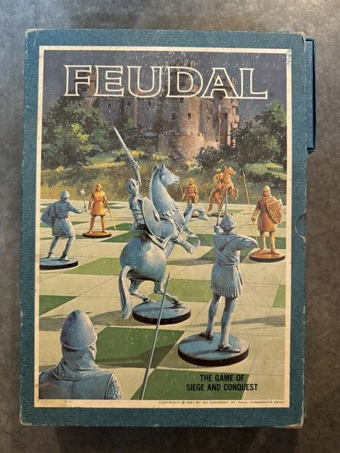 VINTAGE 1967 FEUDAL Siege & Conquest 3M Bookshelf Games Board Game ...
