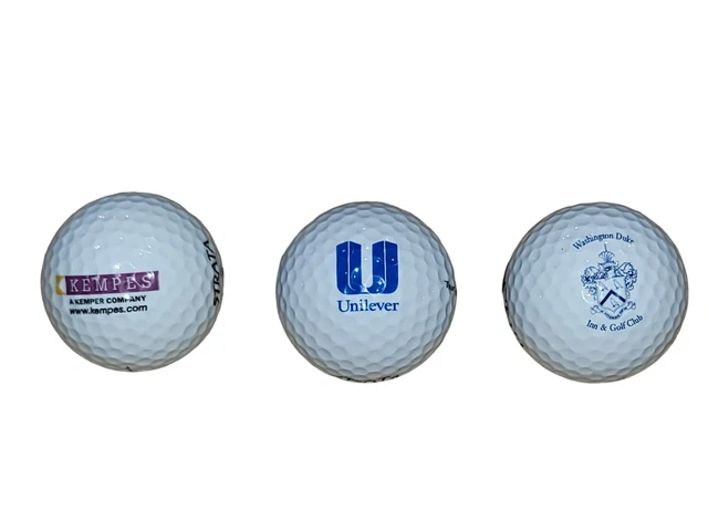 STRATA GOLF BALLS Washington Duke Club Unilever Kempes Logos ...