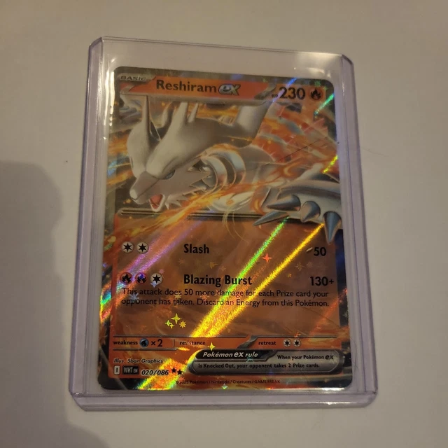 2025 POKEMON SV White Flare WHT EN Reshiram ex Double Rare #020/086 £1. ...