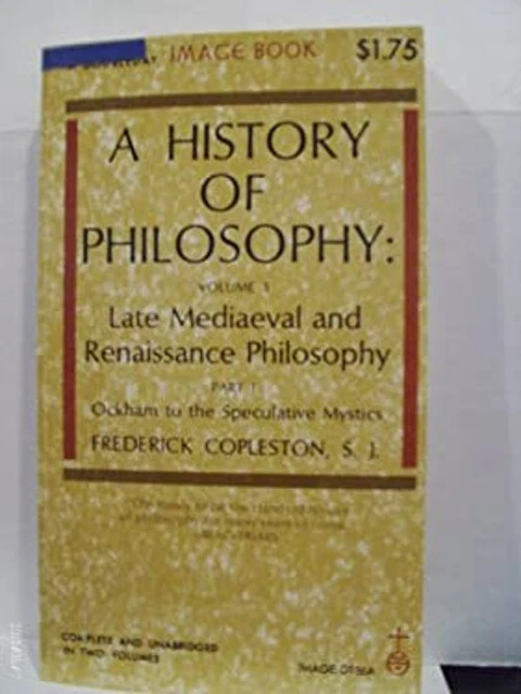 HISTOIRE DE PHILOSOPHY: Dernier Médiéval Et Renaissance Philosophy EUR 12,44 - PicClick FR