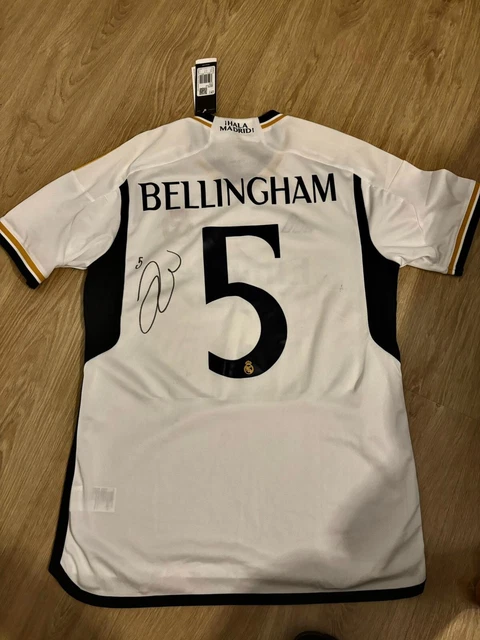 CAMISETA JUDE BELLINGHAM Real Madrid Firmada Handsigned Signed Trikot ...