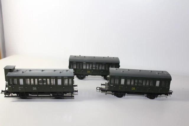 PIKO 3 PERSONENWAGEN DR Spur H0 Modellbahn EUR 30,00 - PicClick FR