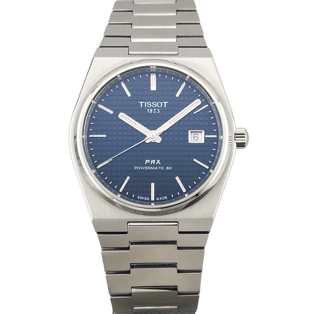 TISSOT PRX POWERMATIC 80 Blue Dial Automatic 40mm 2022 Box & Papers ...