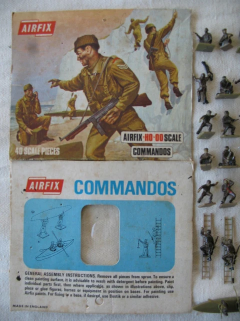 VINTAGE AIRFIX HO/OO 1/72 SCALE "WW2 British Commandoes" - S12-59 $25. ...