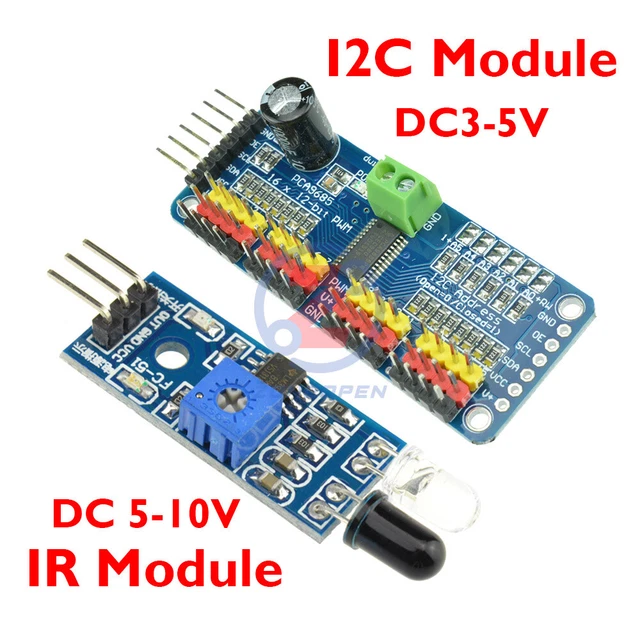 Pca9685 16 Canali 12 Bit Servomotore Pwm Modulo I2c Per Robot Arduino Eur 847 Picclick It