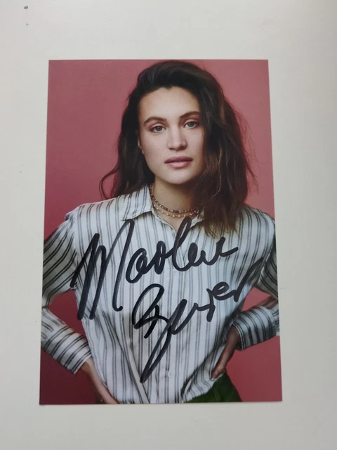 AUTOGRAMMKARTE (SIGNIERTES FOTO) Marlene Bürow- Deutsche Schauspielerin ...