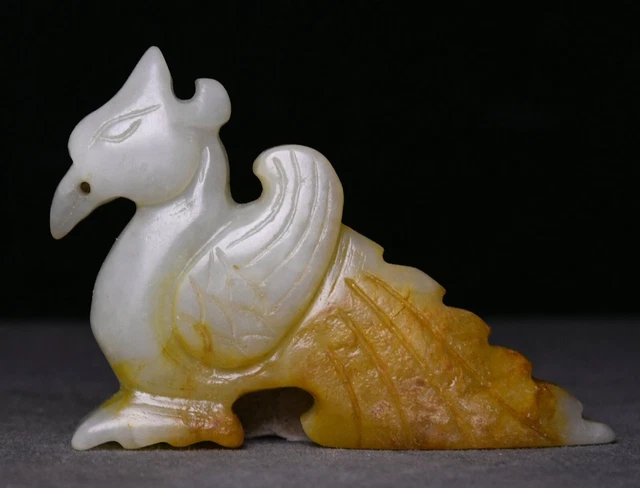 6CM HONGSHAN CULTURE Old Jade Phoenix Bird Beast Pendant Les oiseaux de ...