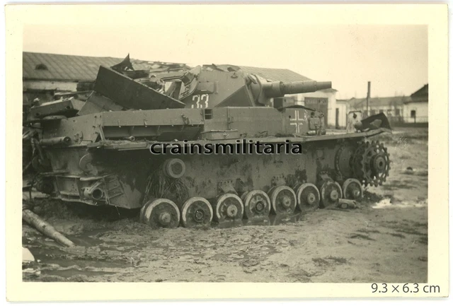 ORIG. FOTO ZERSTÖRTE Panzer IV Tank in BERDITSCHEW Ukraine 1941 EUR 44 ...