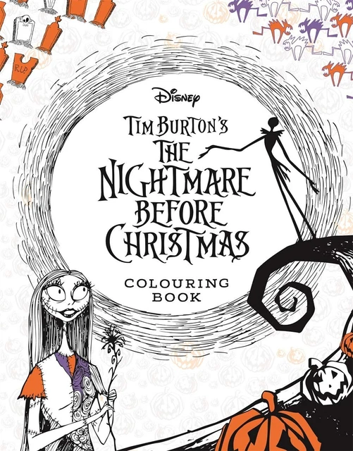 DISNEY TIM BURTON'S The Nightmare Before Christmas Colouring book £7.99 - PicClick UK
