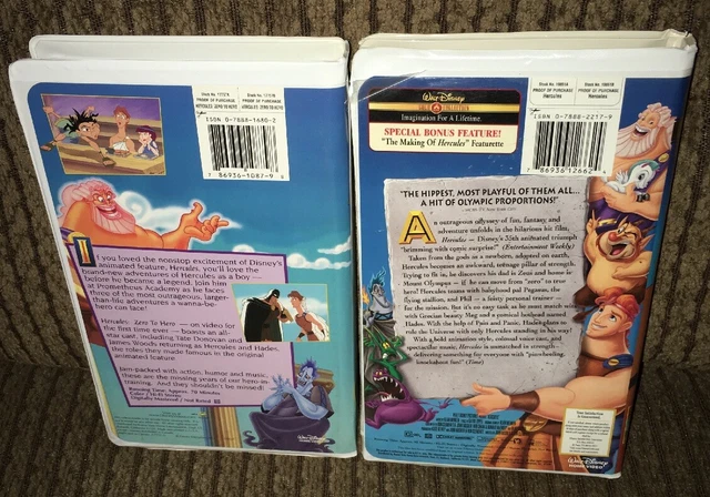 VINTAGE WALT DISNEY Hercules Gold Collection And Hercules Zero To Hero ...