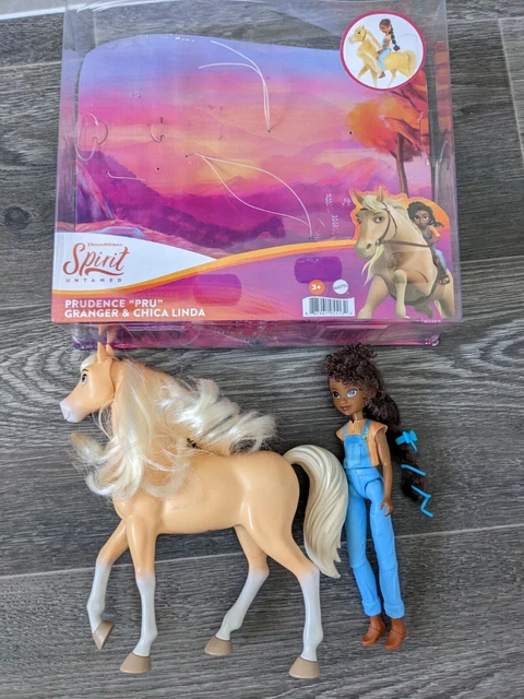 DREAMWORKS SPIRIT UNTAMED Pru Doll and Chica Linda Horse Figure £7.00 ...