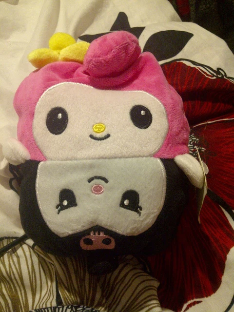 HELLO KITTY AND Friends Kuromi/My Melody Reversible Soft Toy £3.50 ...