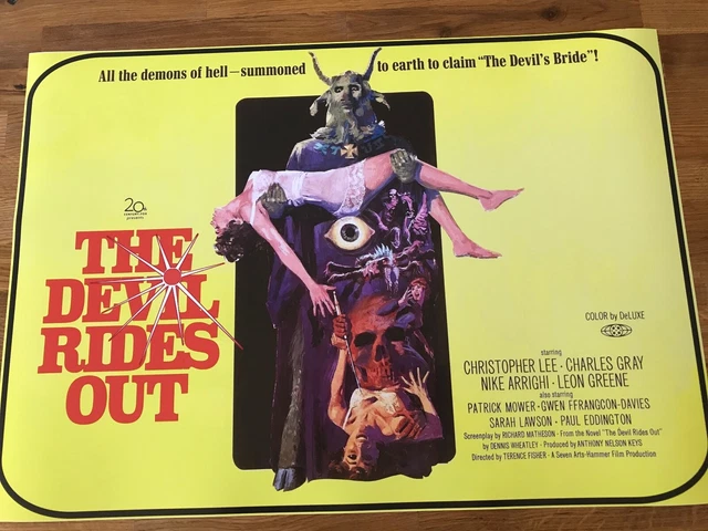 MOVIE POSTER THE Devil Rides Out 420mm x 594mm (A2) EUR 4,68 - PicClick IT