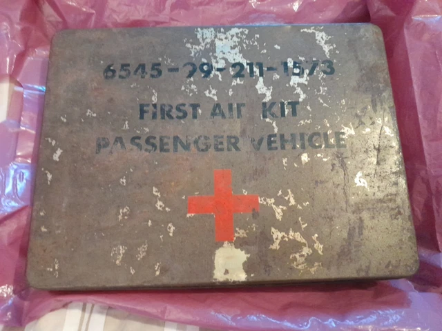 50S/60S RARE VINTAGE First Aid Passenger Kit With Contents And ...
