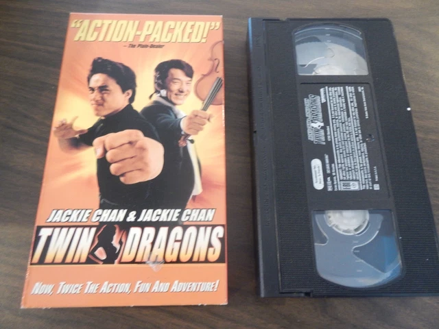TWIN DRAGONS JACKIE Chan Vhs Action Dimension Comedy Thriller 1999 Kung Fu £2.90 - PicClick UK