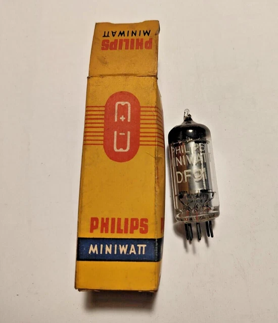 DF91 VALVOLA NOS Philips Miniwatt TUBE VALVE röhre - NEW OLD STOCK ...