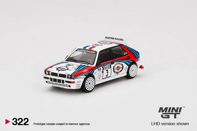 MINI GT LANCIA Delta HF Integrale Evolutione Martini Rally 1000 Lakes ...
