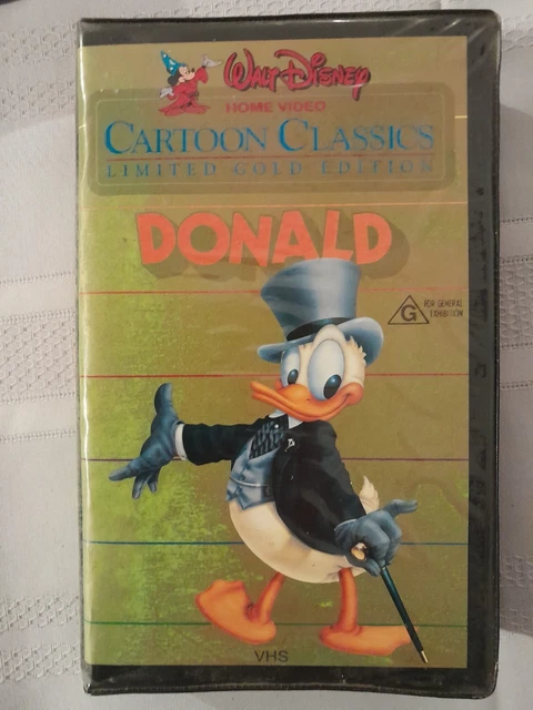 WALT DISNEY HOME Video Cartoon Classics Limited Gold Edition DONALD VHS ...