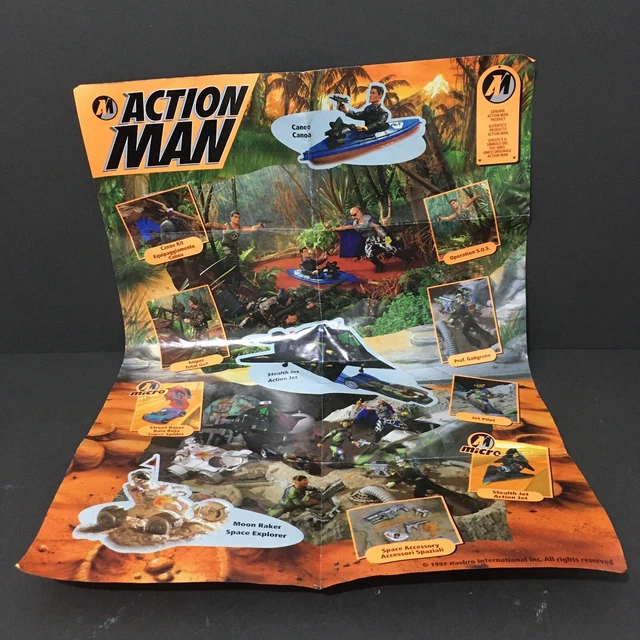 VINTAGE 90S ACTION Man Poster/Wall Chart/Product Catalogue X 3 One ...