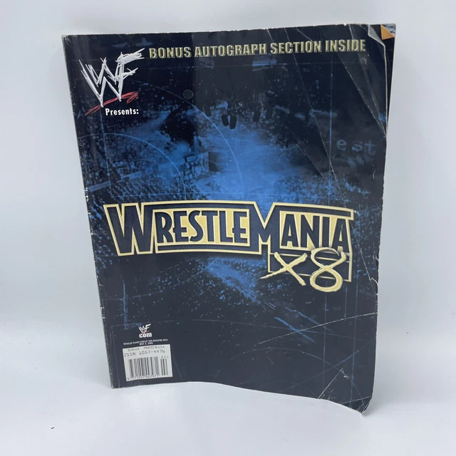 WRESTLEMANIA X8 OFFICIAL Souvenir Program Magazine WWF WWE 2002 £17.99 ...