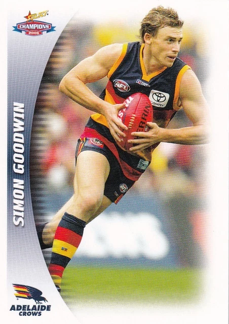 AFL 2006 SELECT Adelaide Crows - Simon Goodwin Card No.4 $2.18 ...