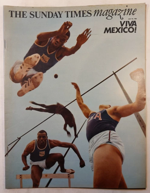 SUNDAY TIMES MAGAZINE 28th July 1968 Tariq Ali, Mexico Olympics Special ...