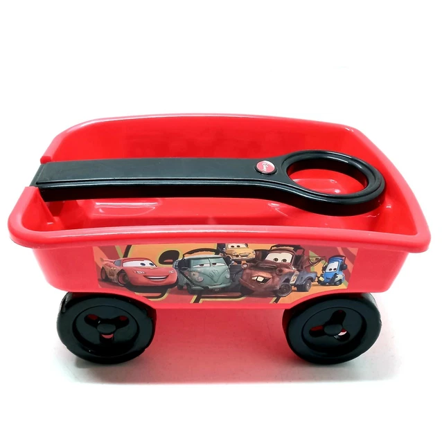 DISNEY PIXAR CARS Red Pull-a-long Pit Crew Wagon Childrens Toy $20.00 ...