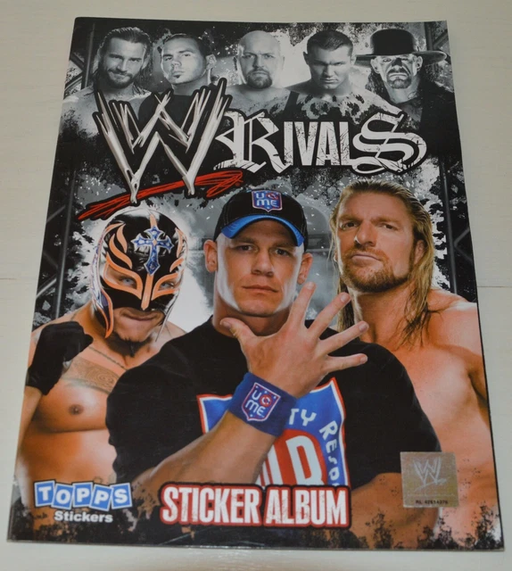 ANCIEN ALBUM COLLECTOR images autocollants WWF WWE Catch TOPPS Stickers ...