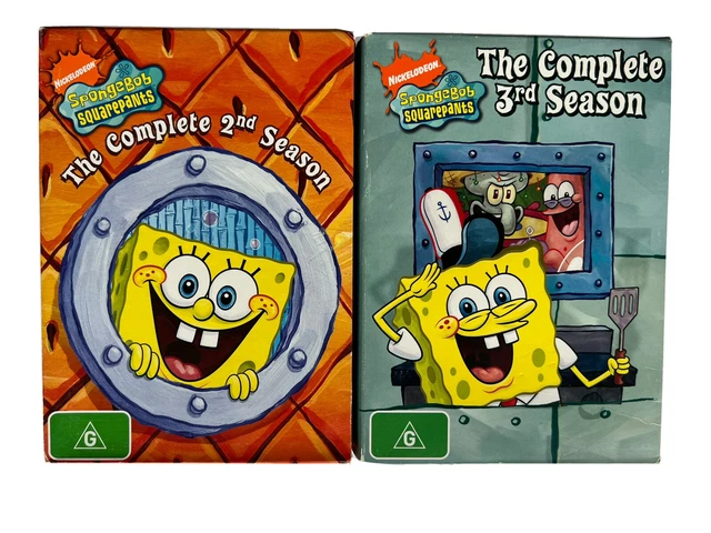 SPONGEBOB SQUAREPANTS DVD Region 4 Season 2 And 3 Pal Nickelodeon TV ...