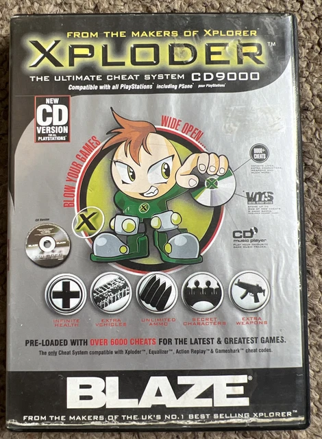 XPLODER BLAZE ULTIMATE Cheat System CD9000 V3.0 Sony PlayStation 1 2 ...