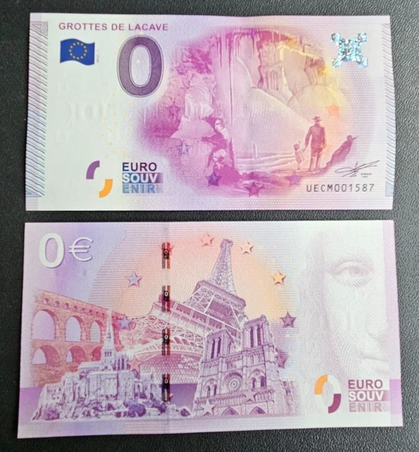 FRANCE - FRANCIA - French Note - Billet 0 Euro Grottes De Laca 2015-1 ...