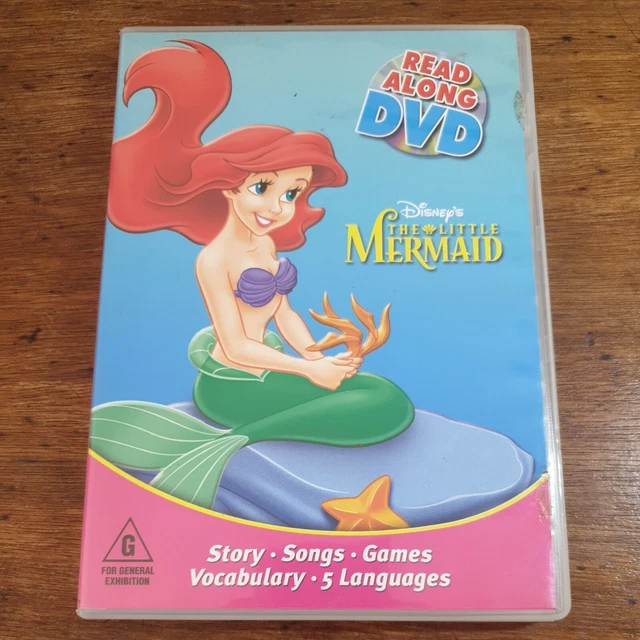 LITTLE MERMAID DISNEY Read Along DVD R4 LIKE NEW Story Songs Games EUR ...