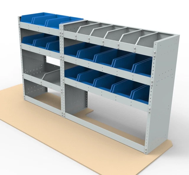 FORD TRANSIT CUSTOM Van Racking Shelving STEEL RACKS PACKAGE - SBK3.4 £ ...