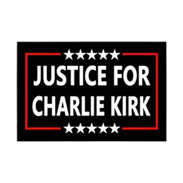 JUSTICE FOR CHARLIE KIRK Turning Point USA Freedom Stickers Decal New ...