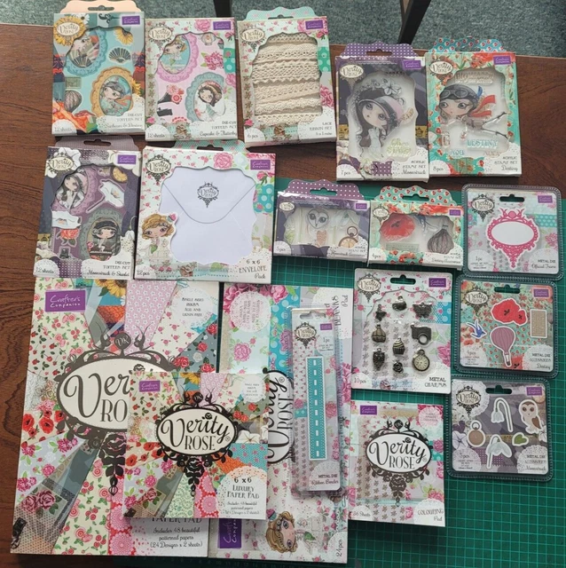 CRAFTERS COMPANION &VERITY Rose" large papercraft & cutting dies ...