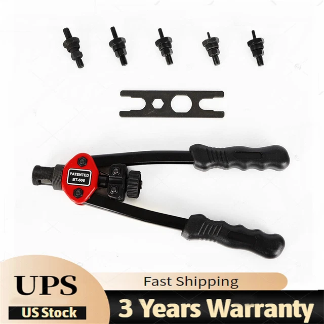 NEW RIVET GUN Threaded RIV-Nut Riveter Tool Set M3-M8 Insert Rivet Nut ...