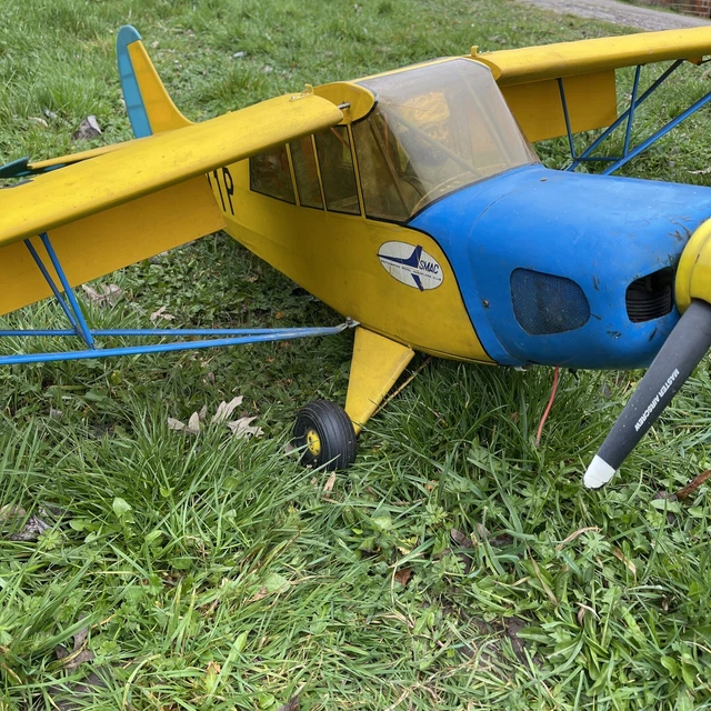 80” SPAN HIGH Wing Nitro Glow RC Aeroplane Plane Aircraft Cub Type ...