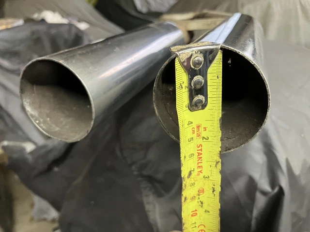 TRIUMPH STAG EXHAUST Silencer / Rear Box Big Bore Stainless Steel £83. ...