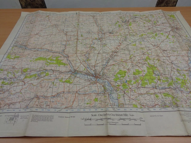 WW2 RAF WING COMMANDER'S WAR OFFICE map of "SALISBURY & BULFORD" £14.99 ...